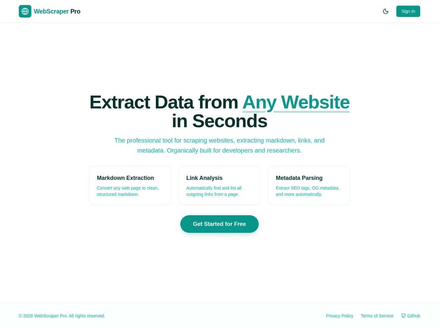 WebScraper Pro