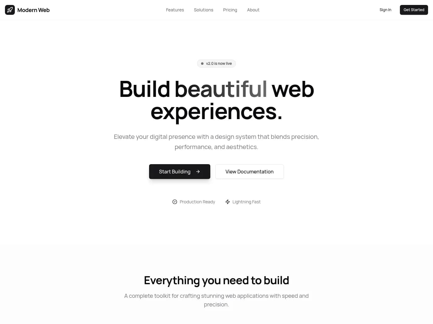 Modern Web Refresh