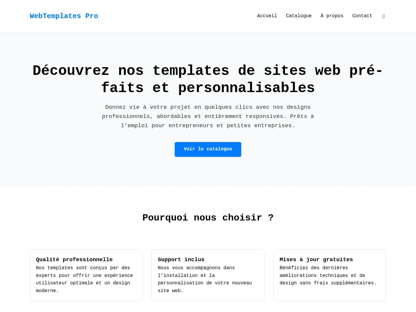 WebTemplates Pro