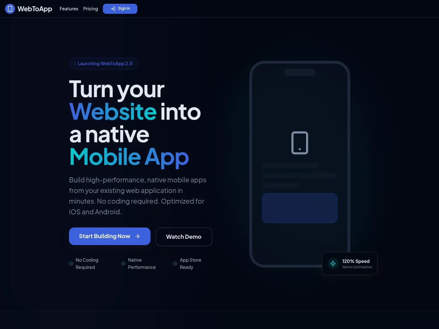 WebToApp Builder