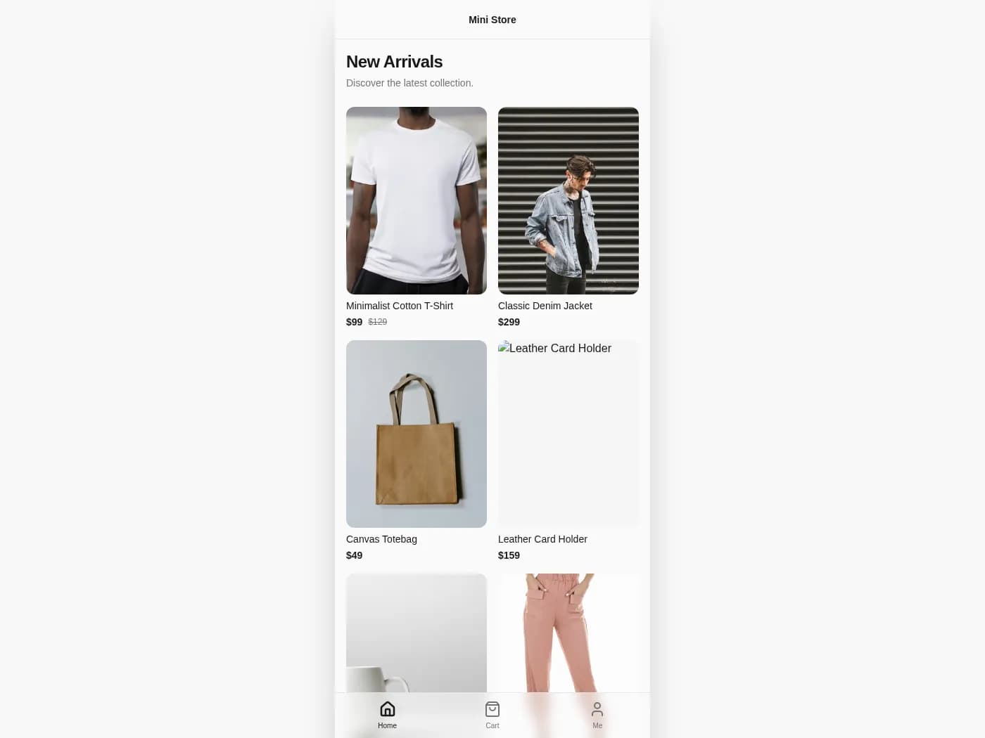 WeChat Mini Cart