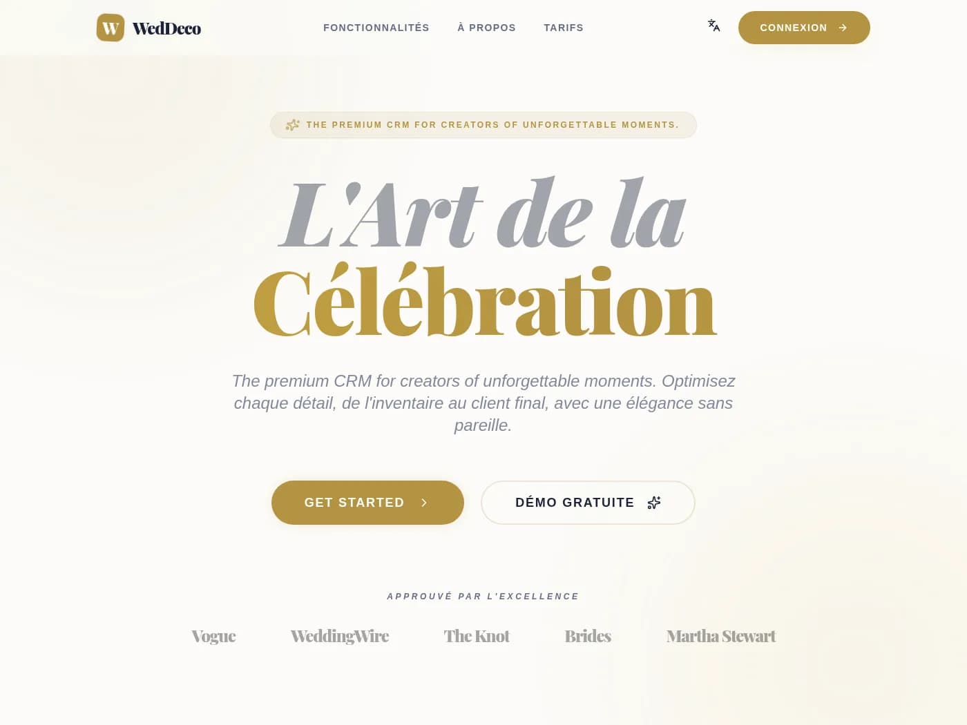 WedDeco CRM Cloud Suite