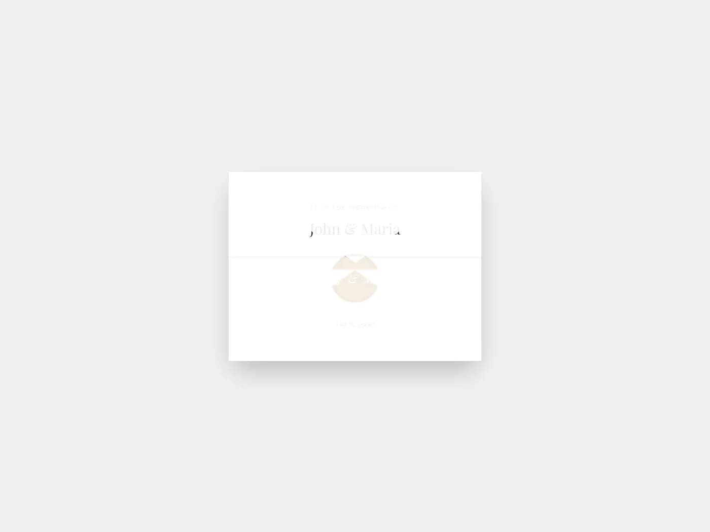 Wedding E-Invite Experience