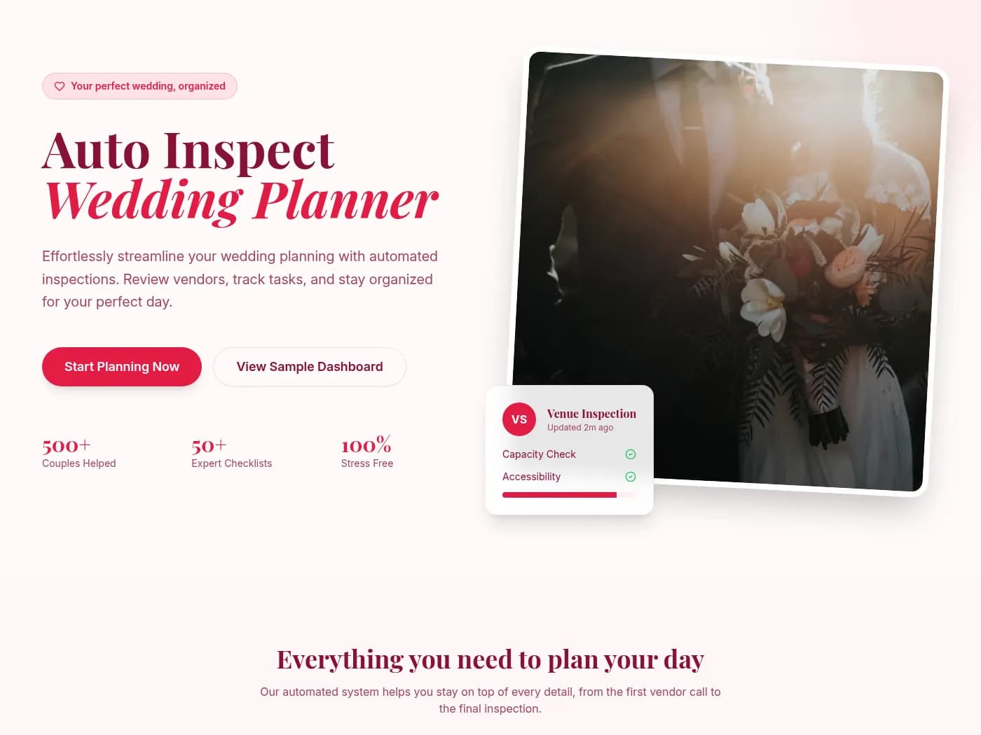 Auto Inspect Wedding