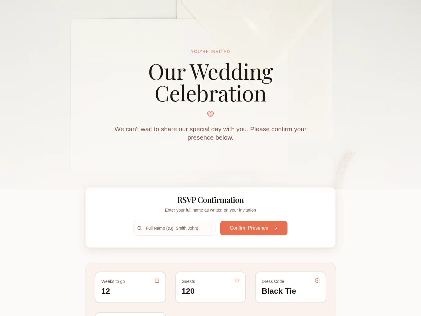 Wedding Invite Portal