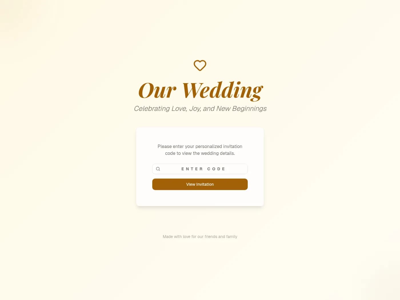 Wedding Invite Manager