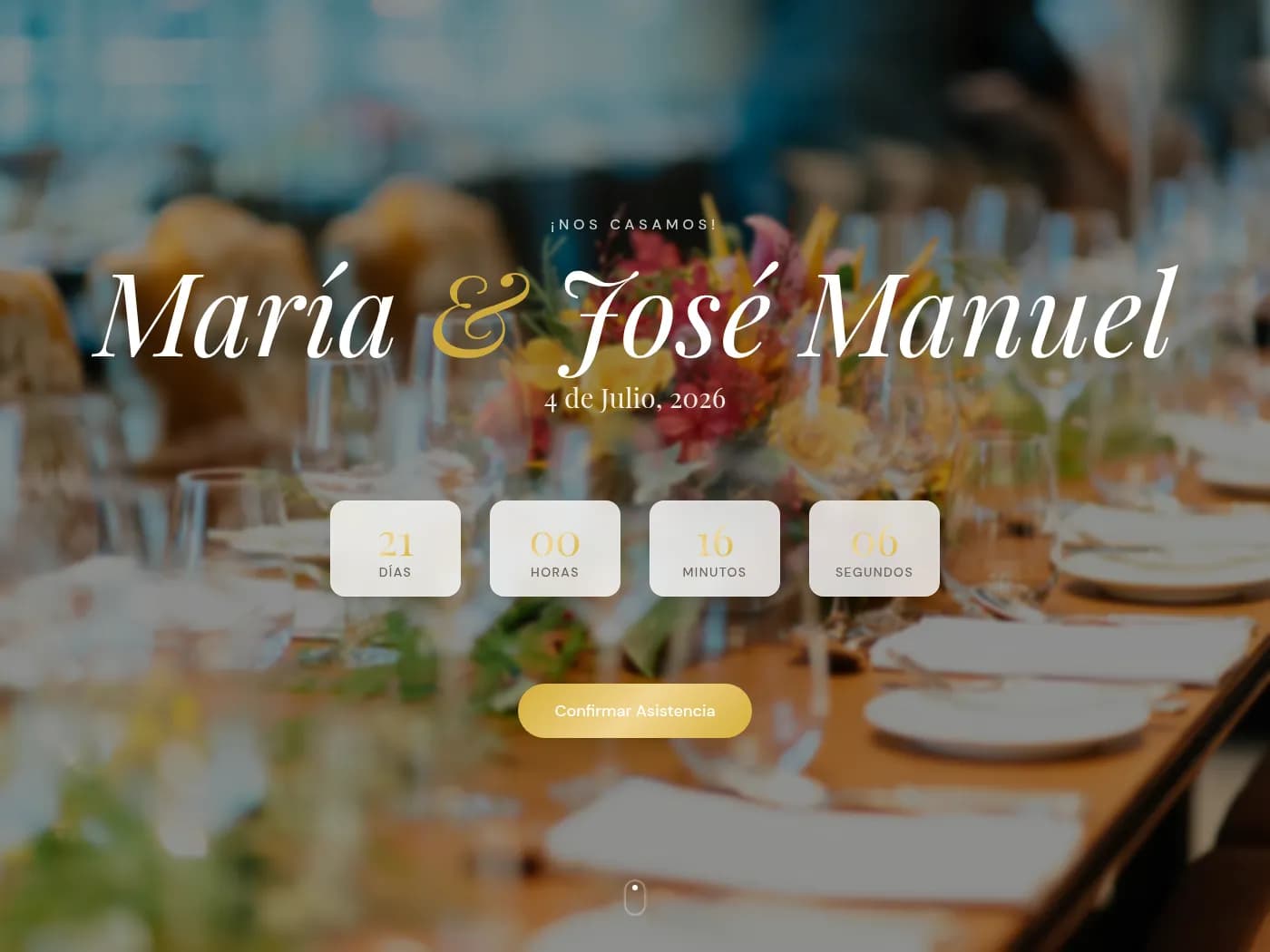 Maria & Jose Wedding Invite