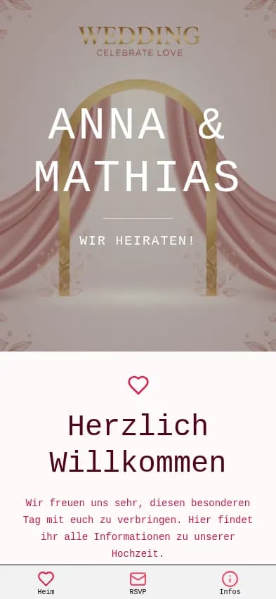 Anna & Mathias Wedding Site