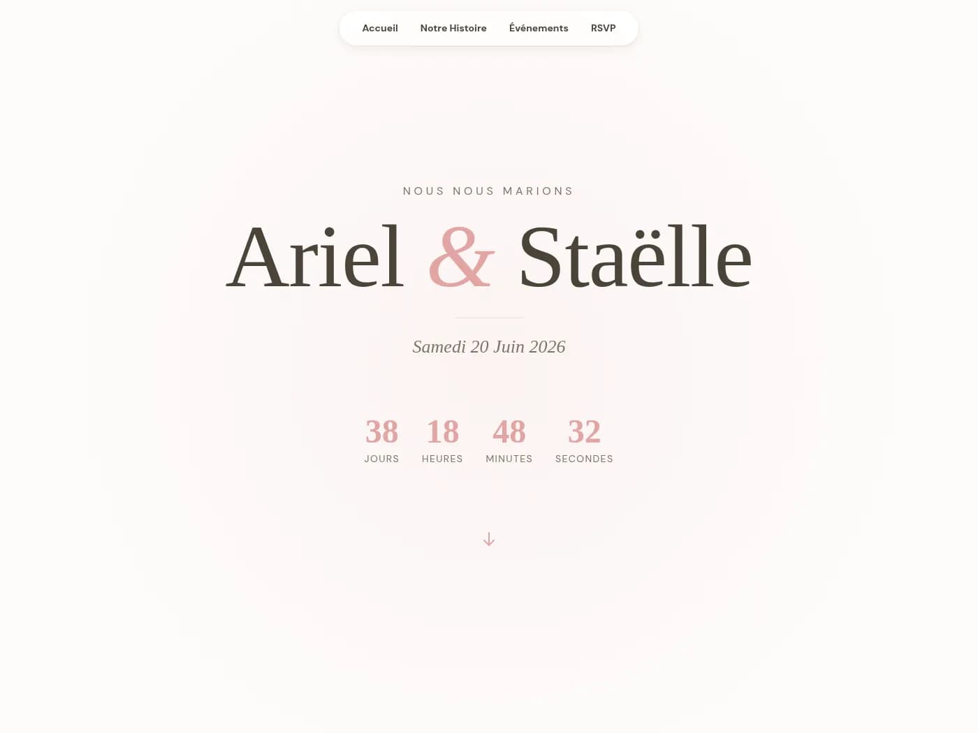 Ariel & Staëlle Wedding Site