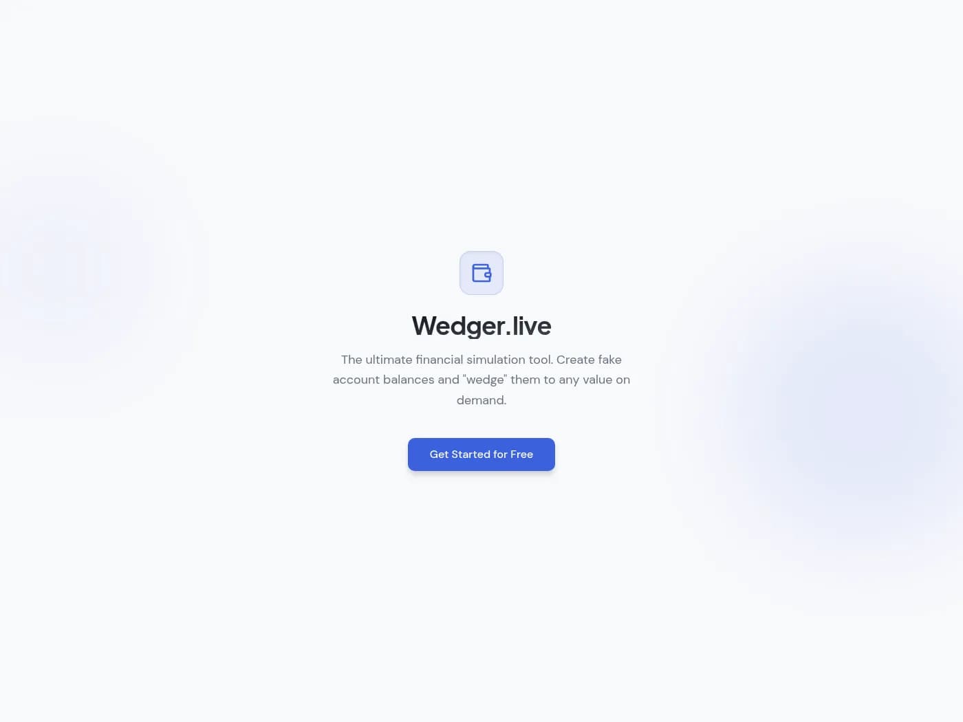 Wedger Live Balance Demo