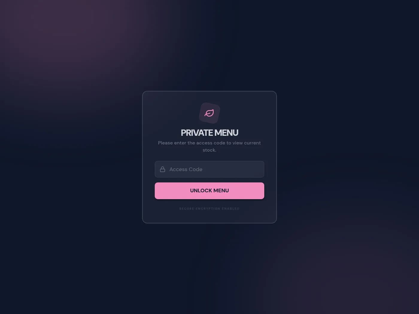 Weed Menu Telegram Order