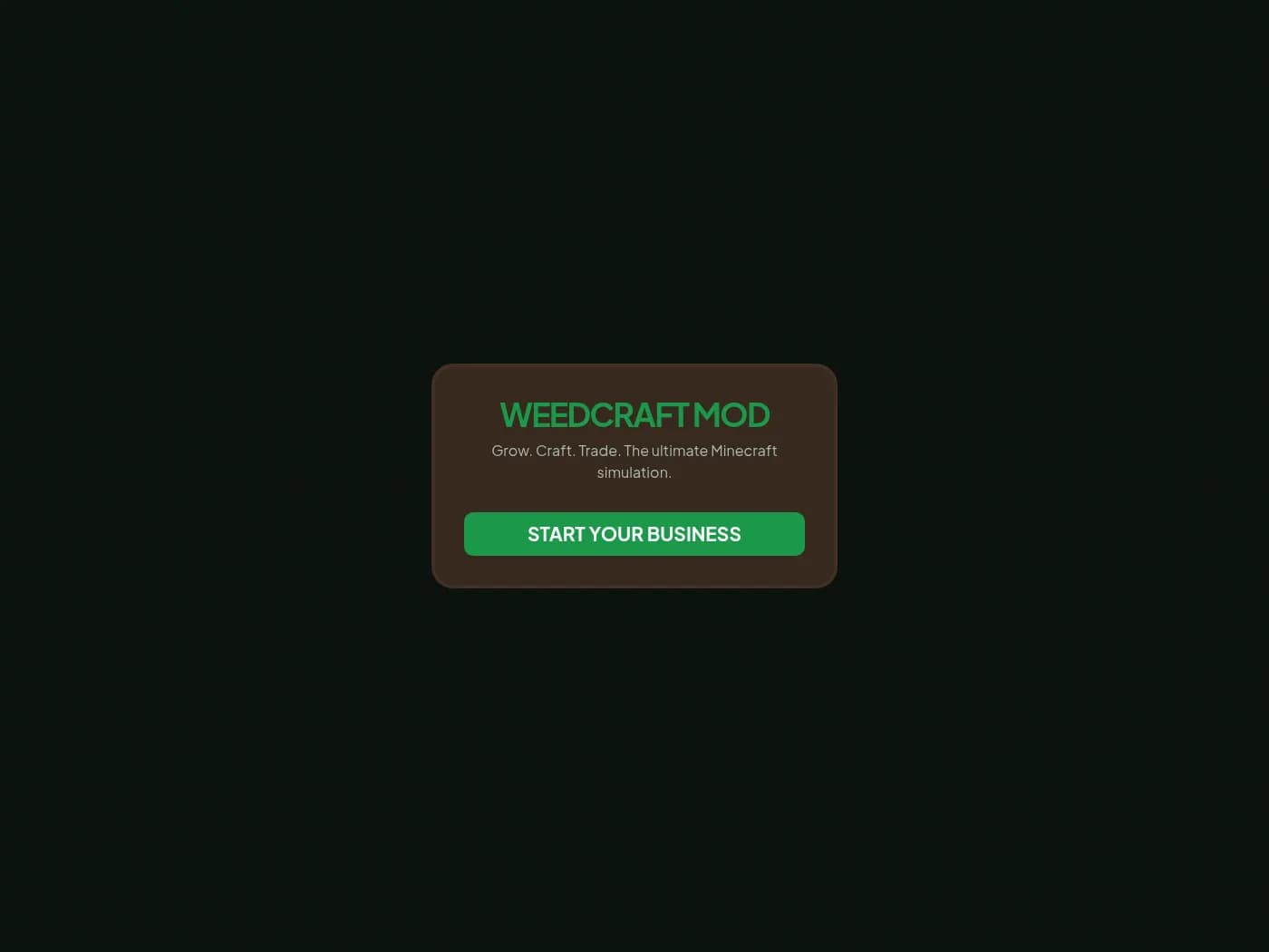 WeedCraft Mod