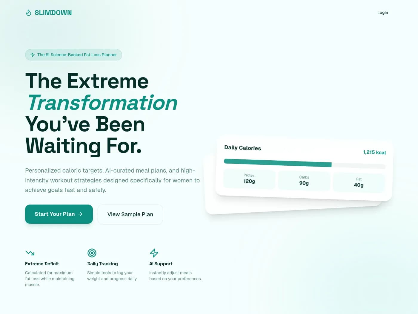 Extreme Slimdown Planner