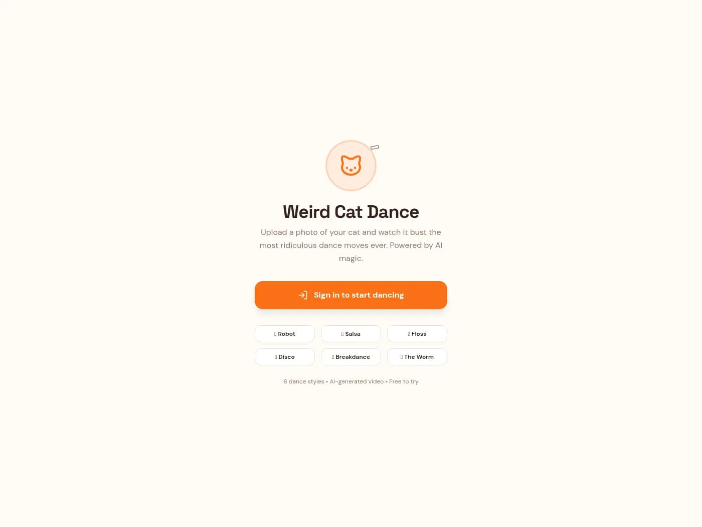 Weird Cat Dance
