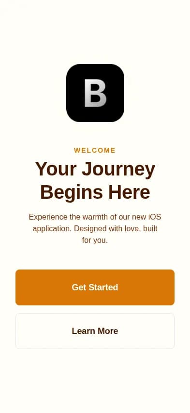 Welcome iOS App