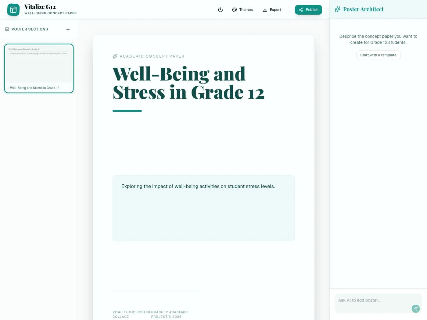 Well-Being Poster Collage