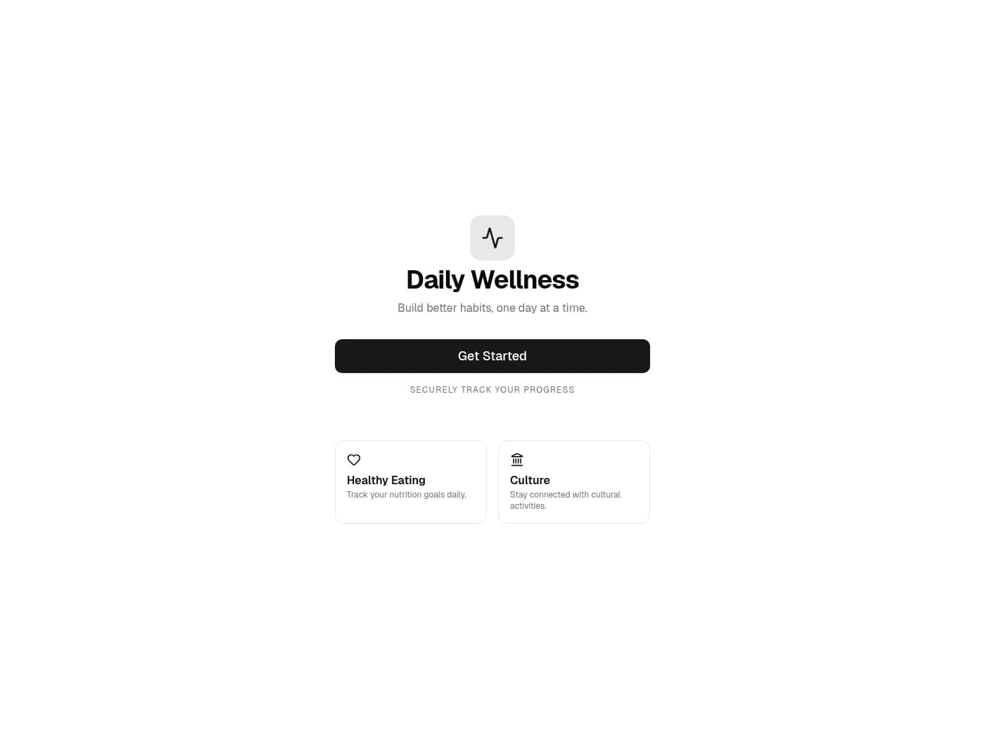 Daily Wellness Tracker
