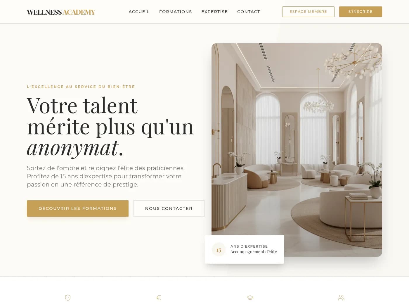 Wellness Academy Luxe Landing
