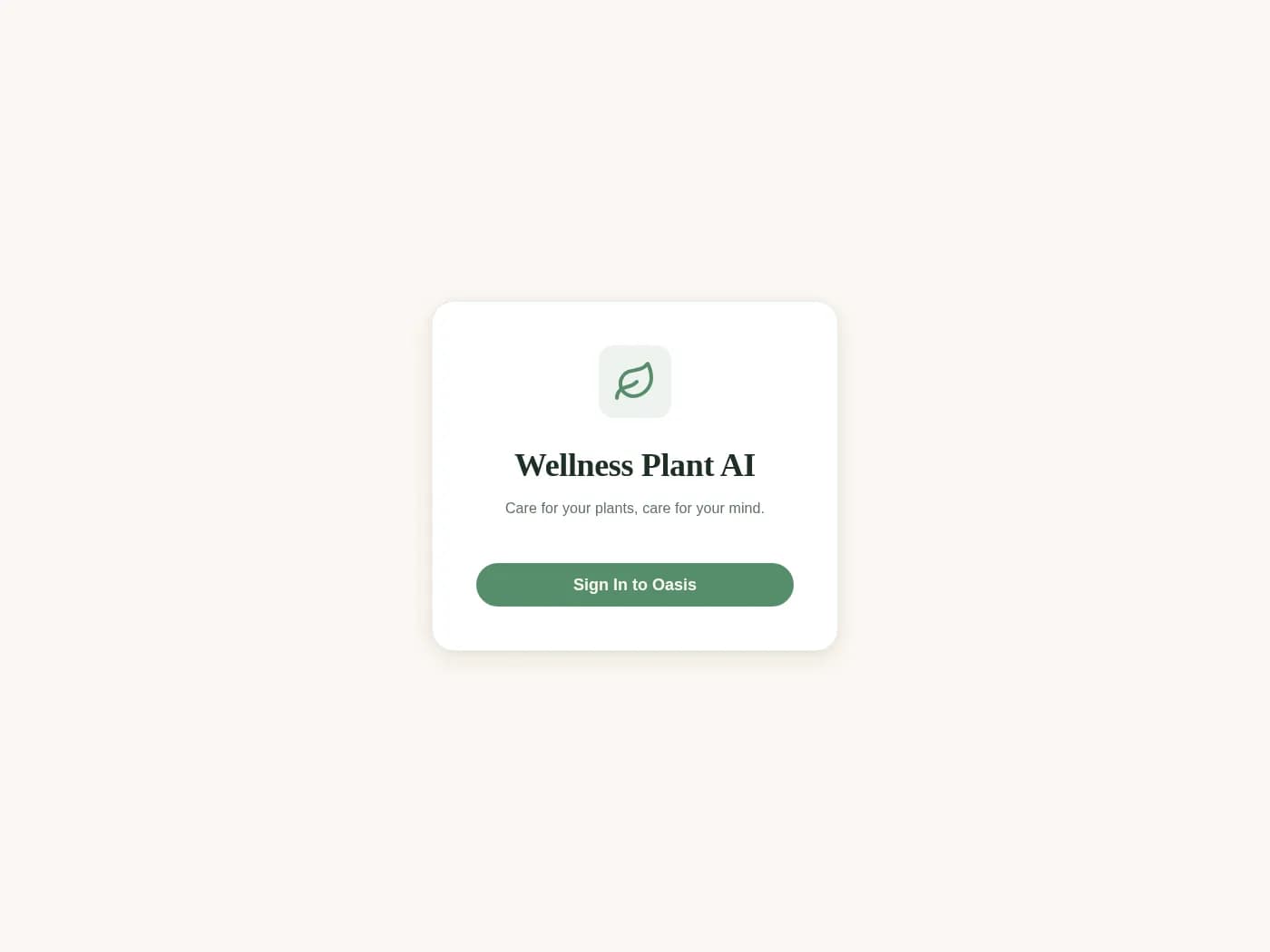 Wellness Plant AI