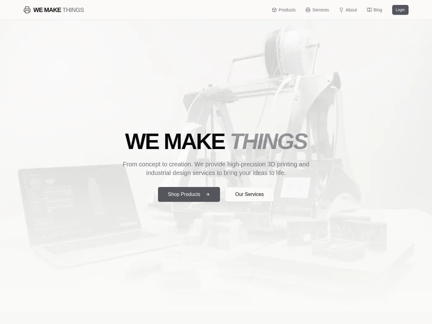We Make Things Site