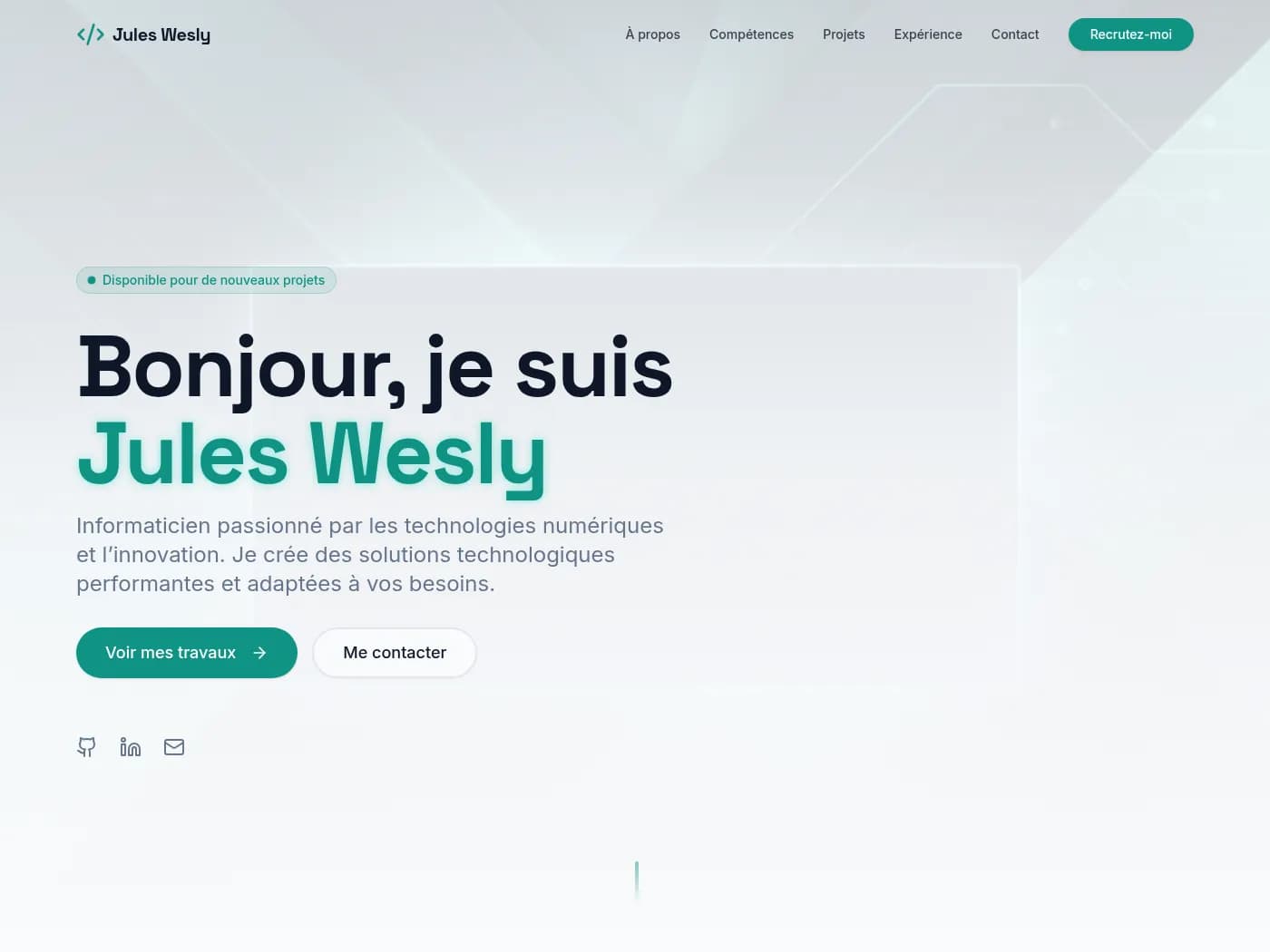 Wesly Portfolio Site