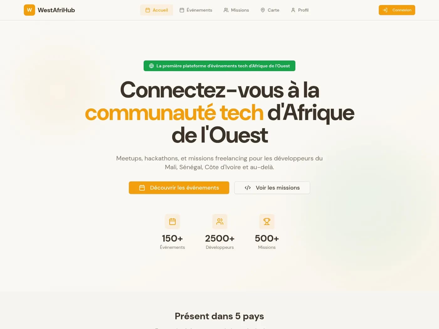 WestAfriHub Events Platform
