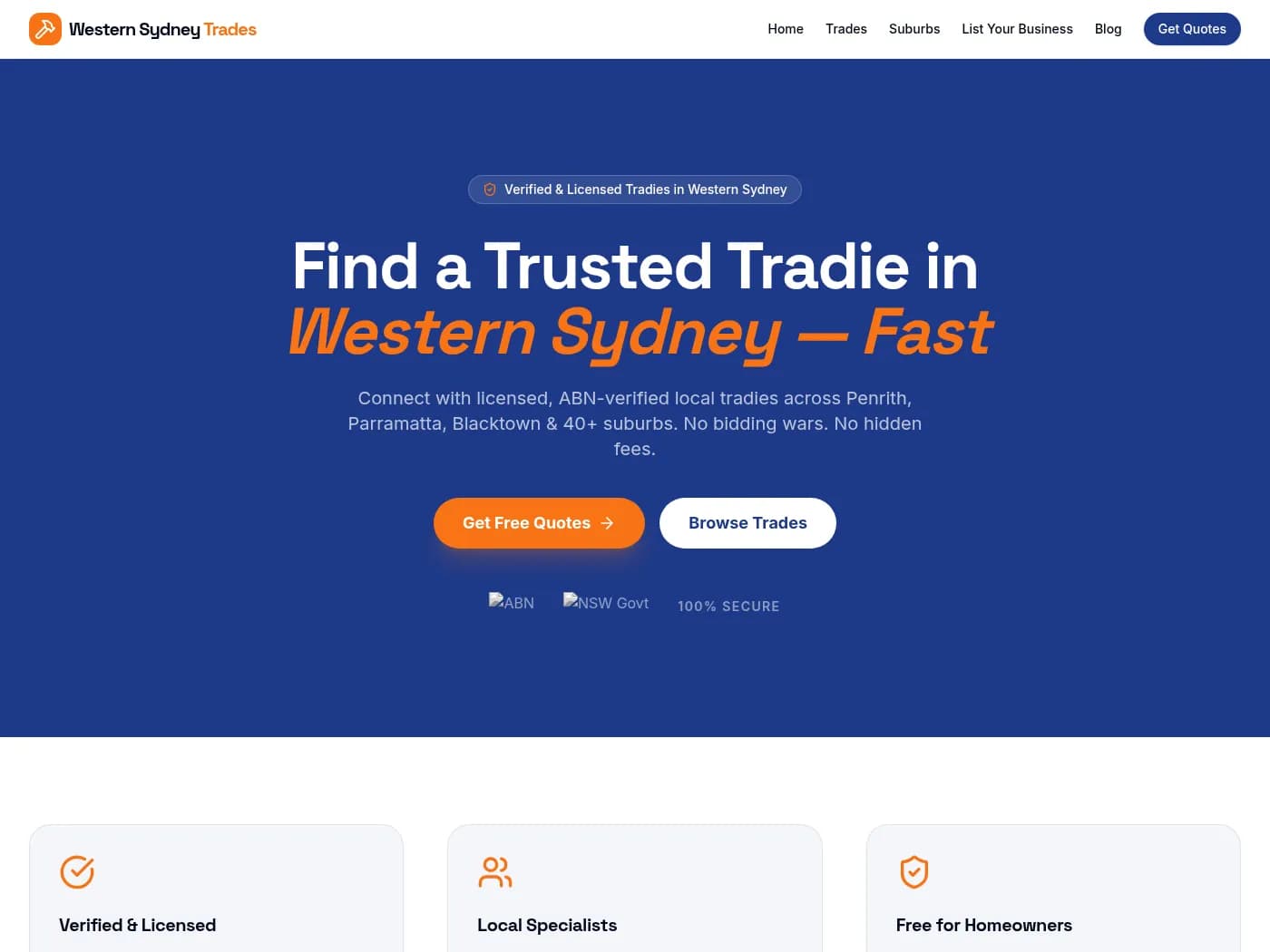 Western Sydney Trades