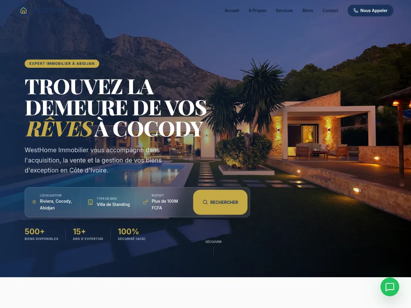WestHome Vitrine Site