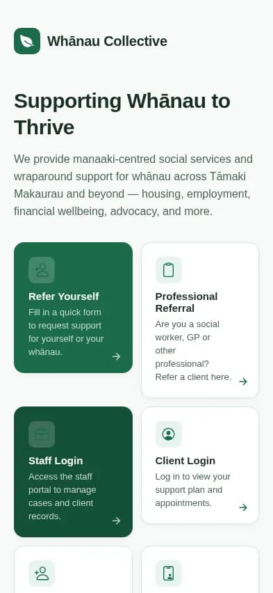 Whānau Collective Platform
