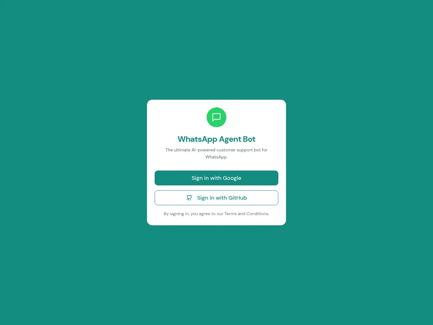 WhatsApp Agent Bot