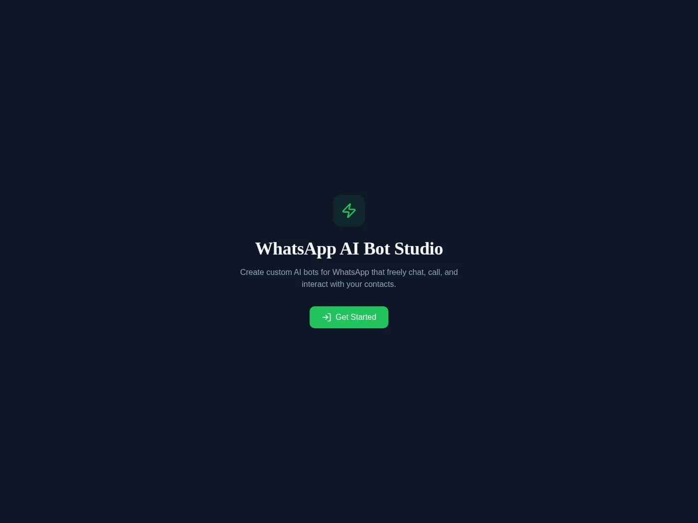 WhatsApp AI Bot Studio