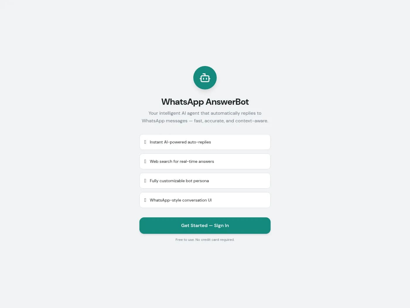 WhatsApp AnswerBot