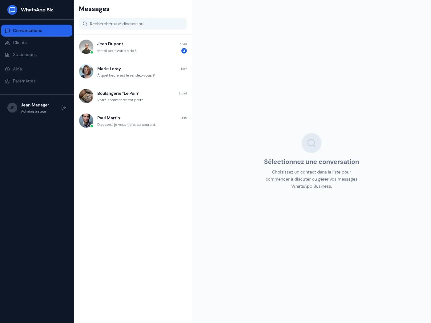 WhatsApp Biz Manager