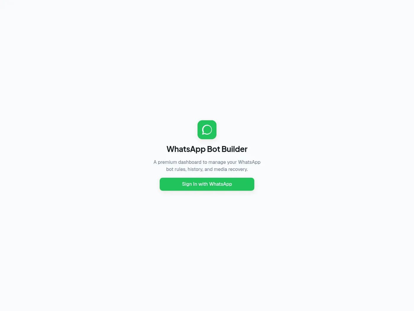 WhatsApp Bot Builder