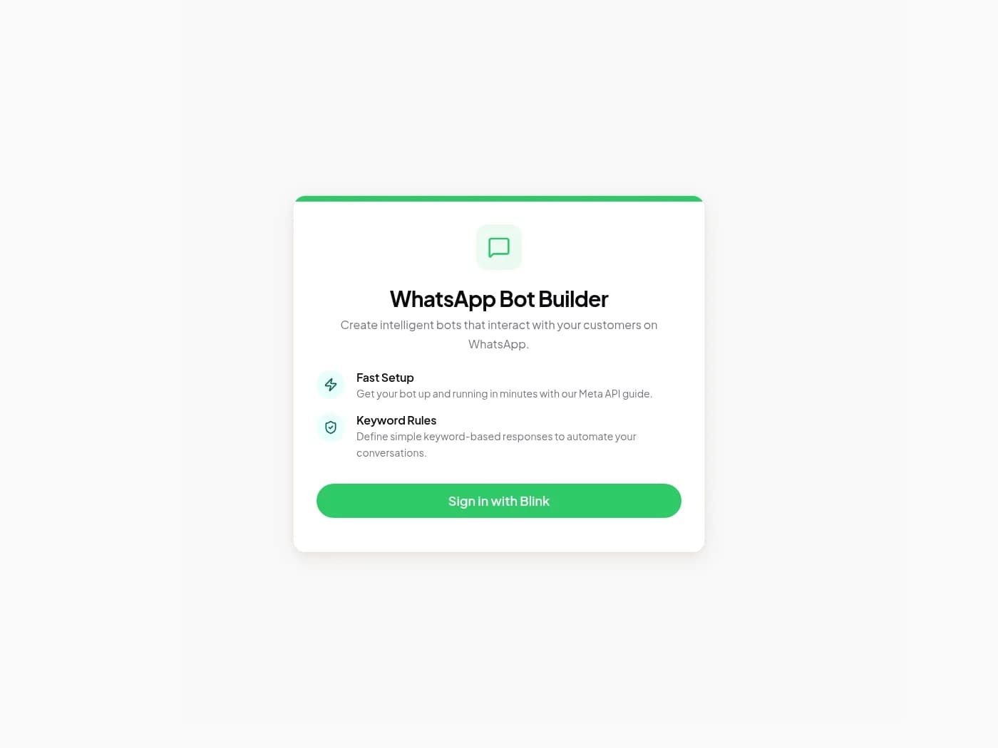 WhatsApp Bot Builder