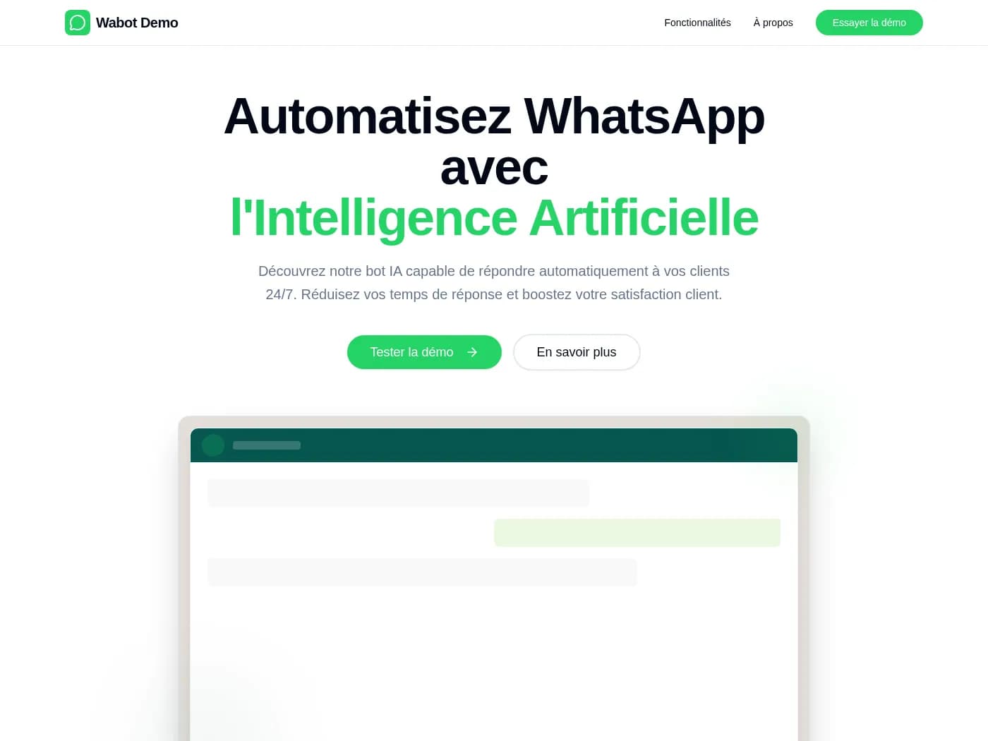 WhatsApp AI Bot Demo