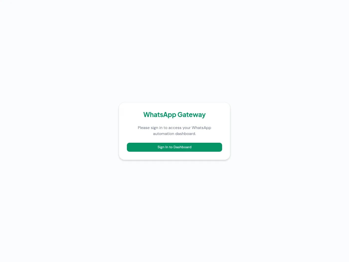 WhatsApp Bot Gateway