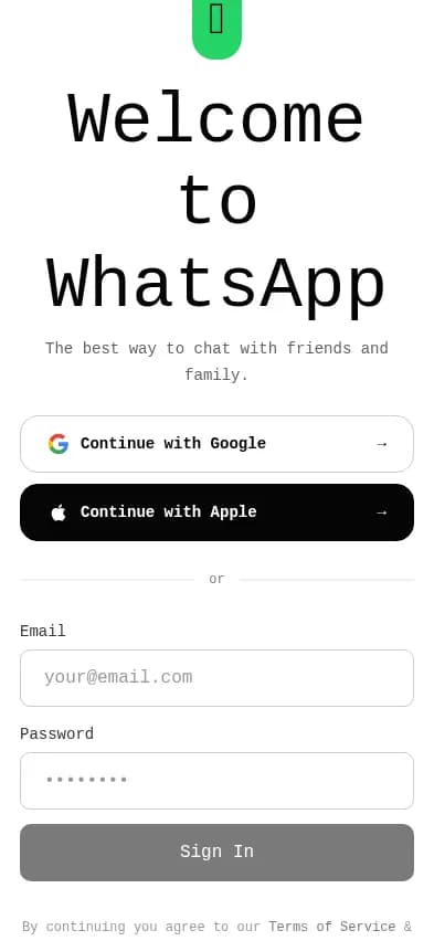 WhatsApp Chat Clone