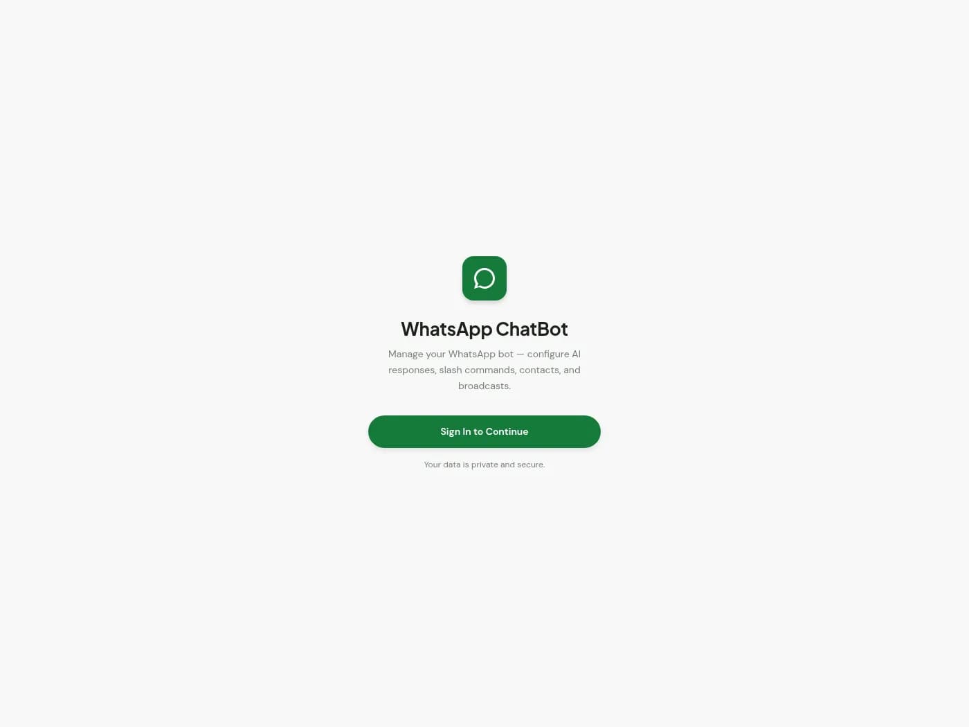 WhatsApp ChatBot