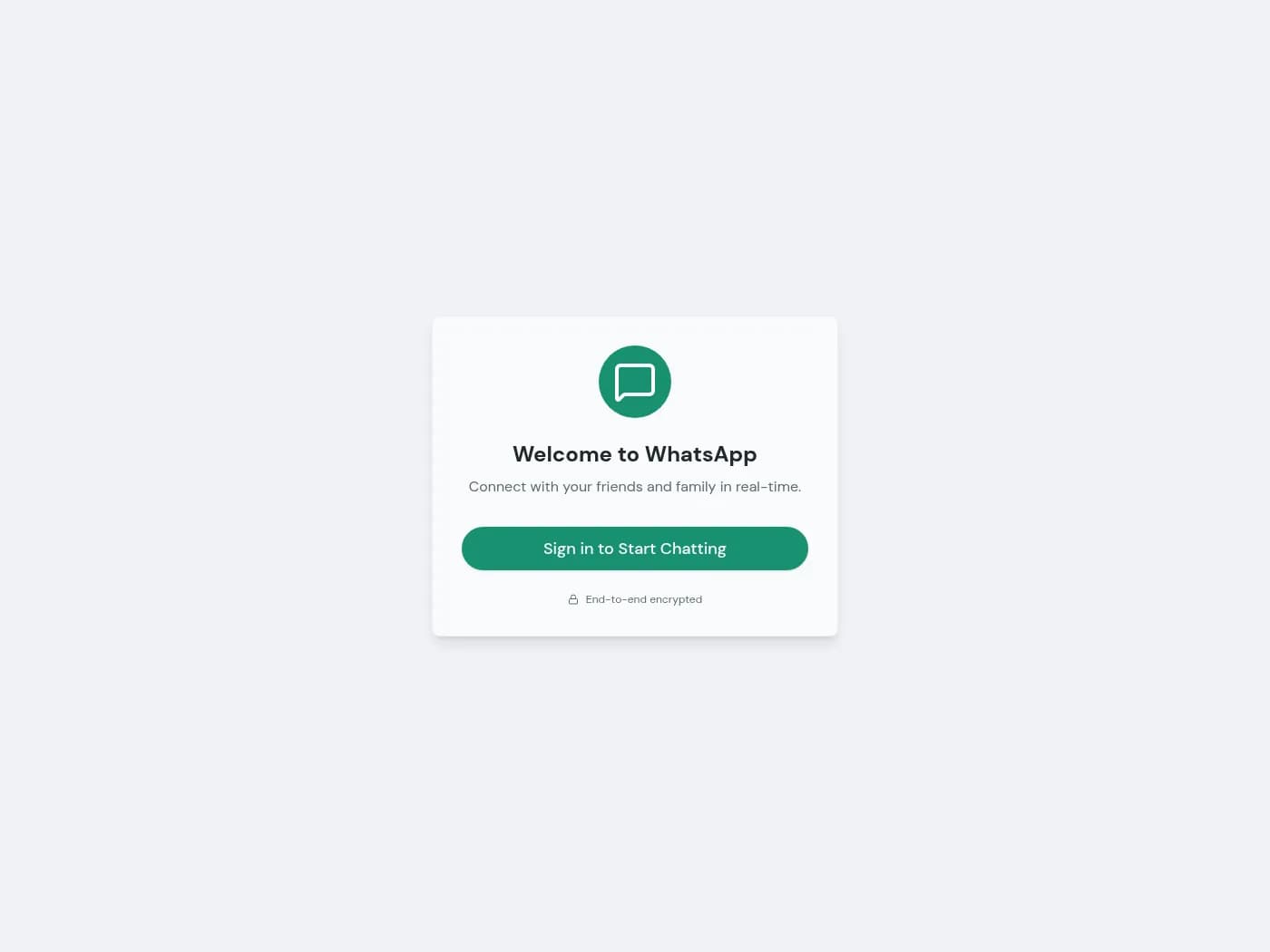 WhatsApp Clone Web
