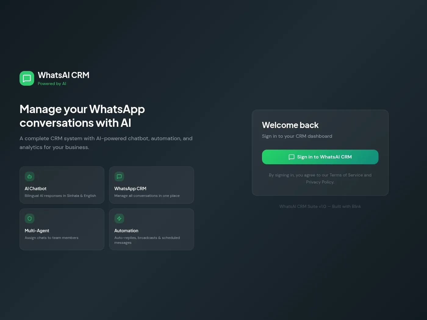 WhatsAI CRM Suite