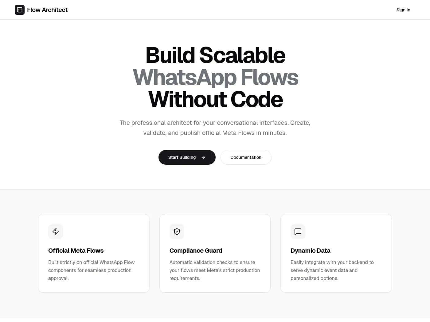Flow Architect for WhatsApp