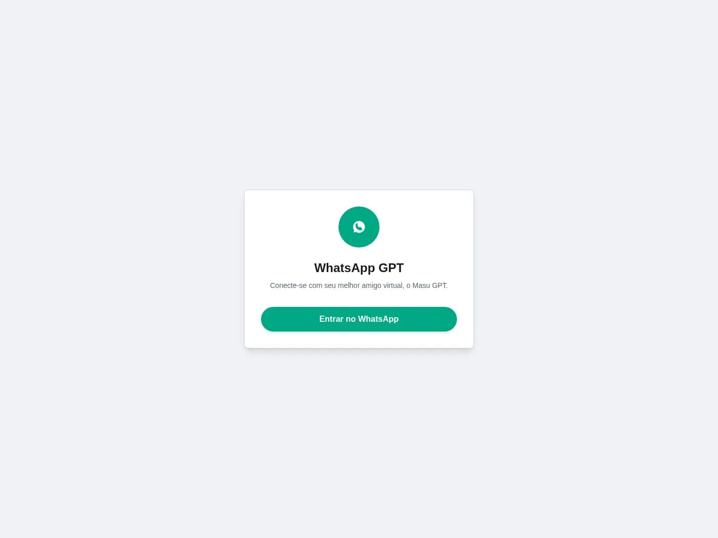 ChatGPT WhatsApp Mashup