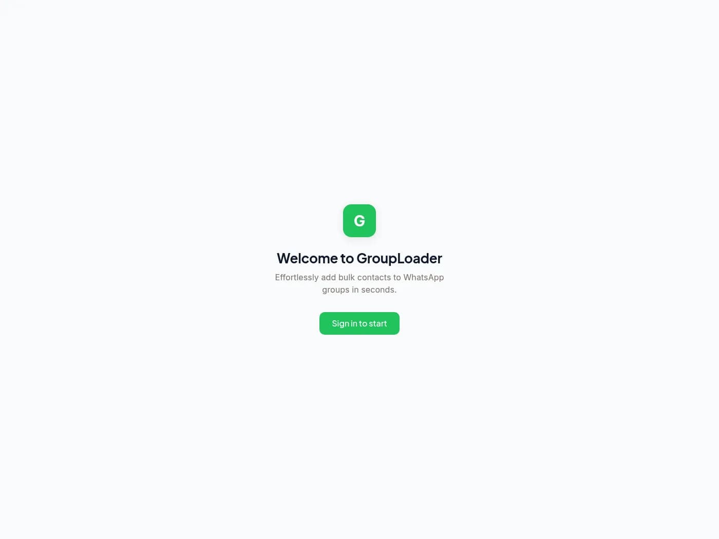 WhatsApp Group Loader