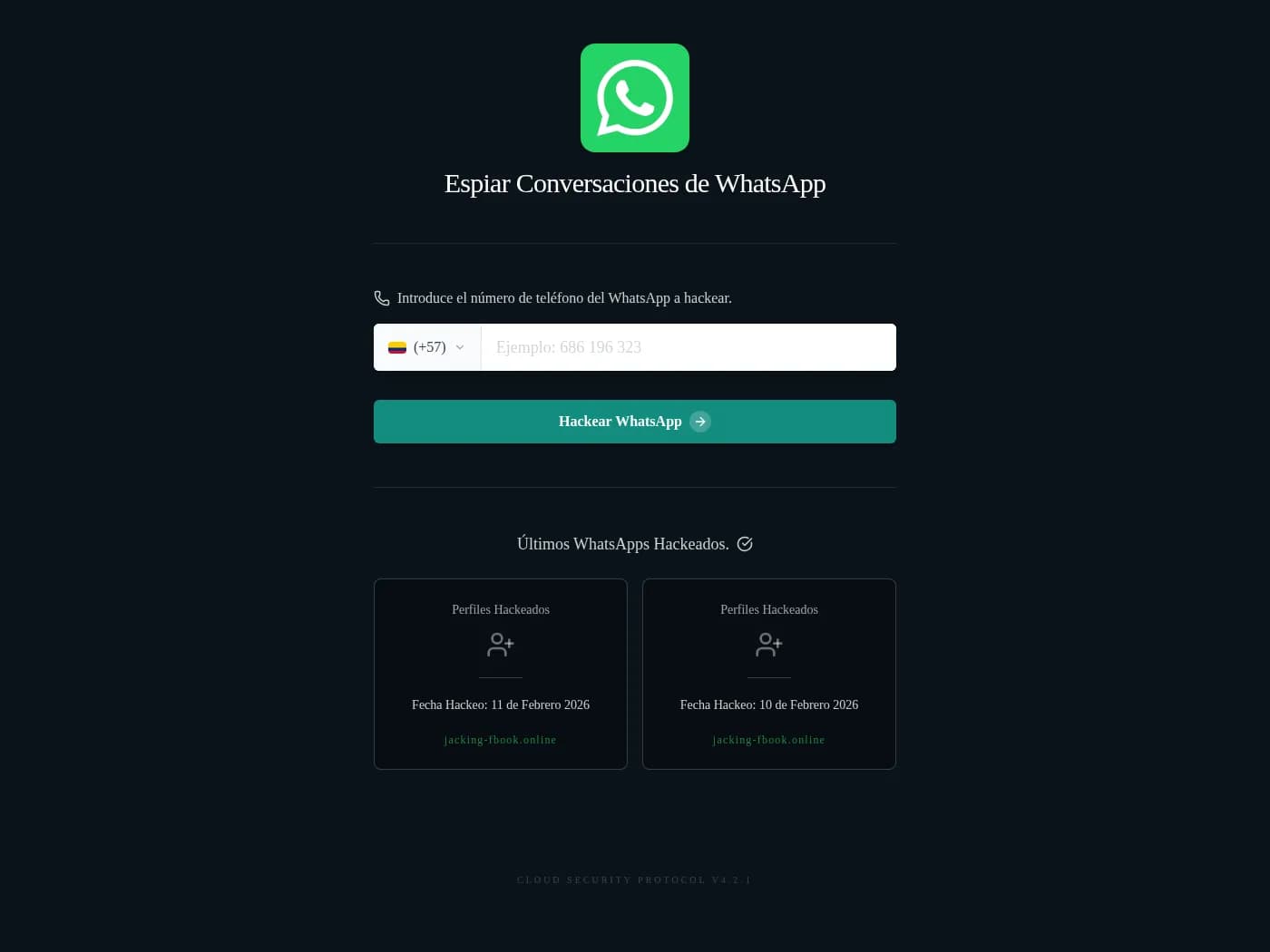 WhatsApp Info Access Panel