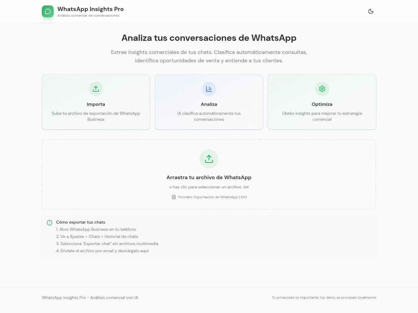WhatsApp Insights Pro
