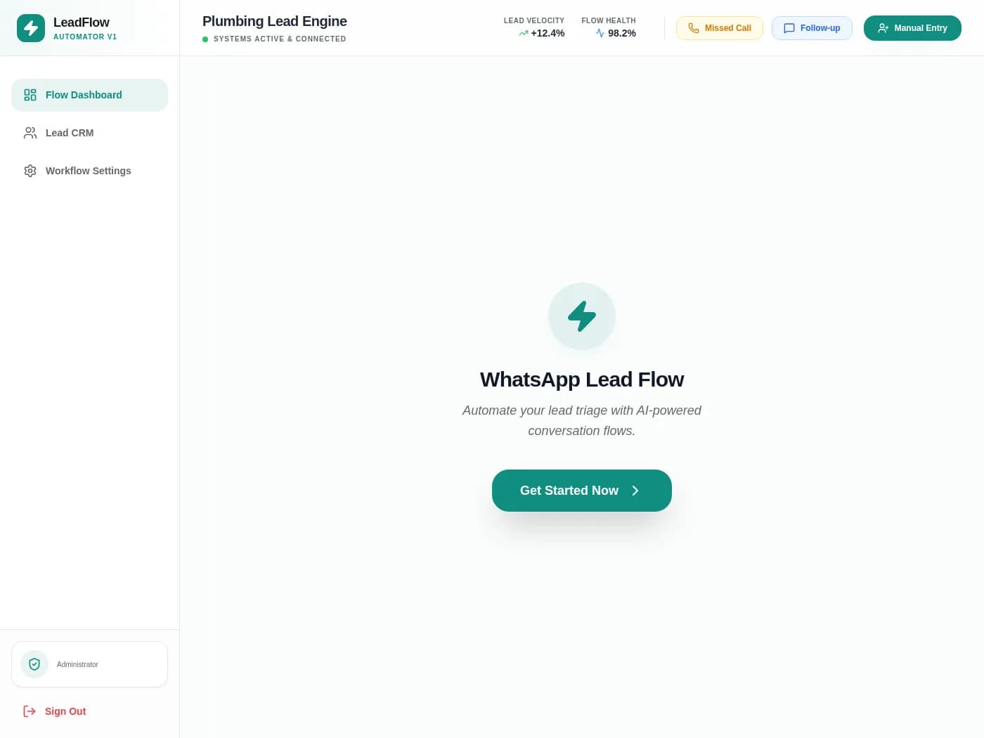 WhatsApp Lead Flow