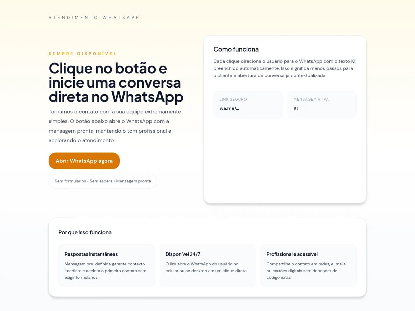 WhatsApp Contact Button