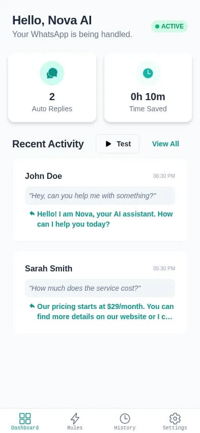 WhatsApp Reply Agent