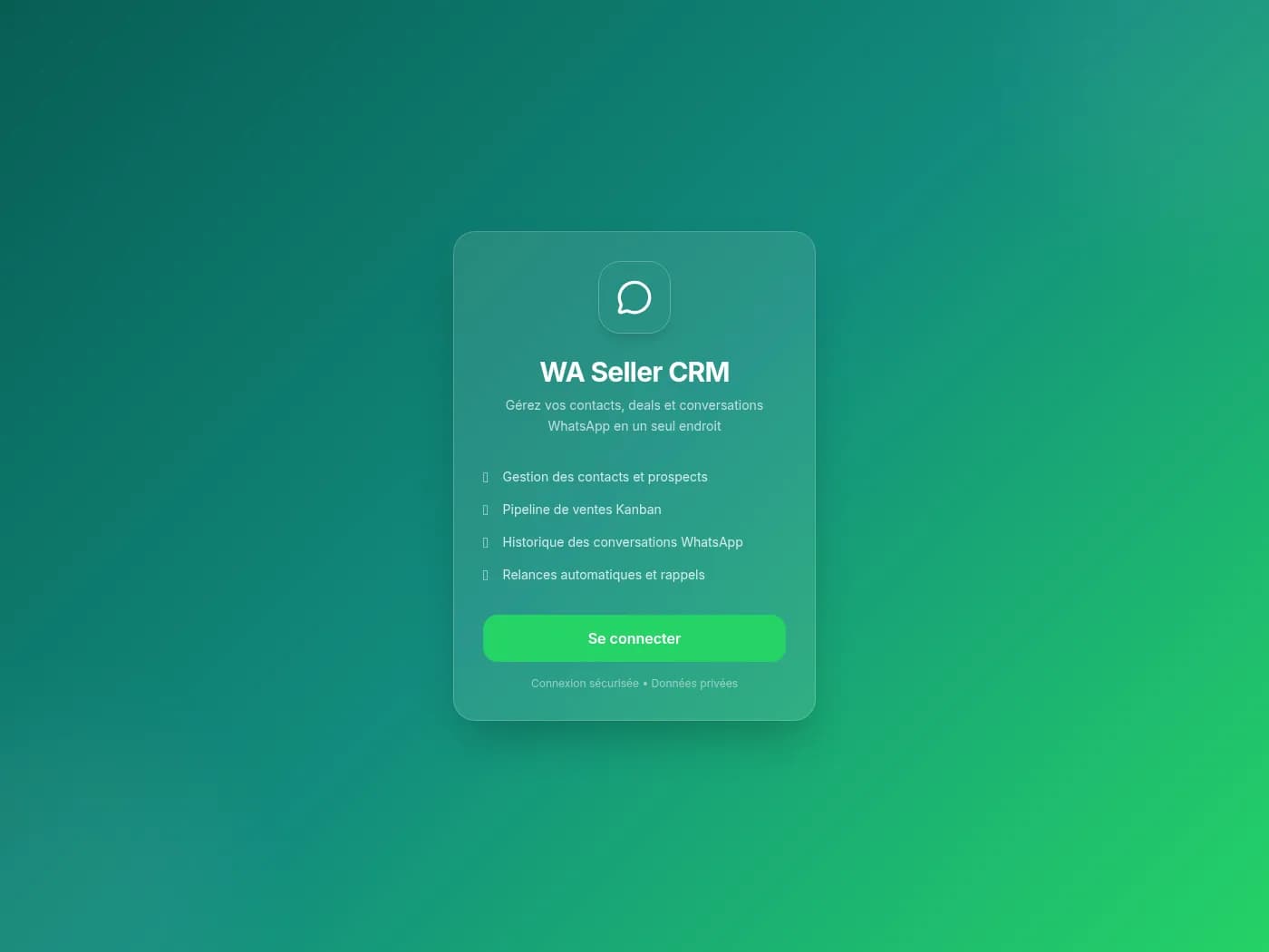 WhatsApp Seller CRM